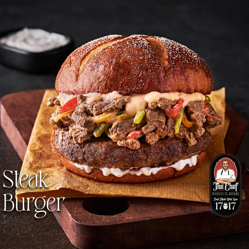 Steak Burger 280g – The Chef Hassan ElKhalili