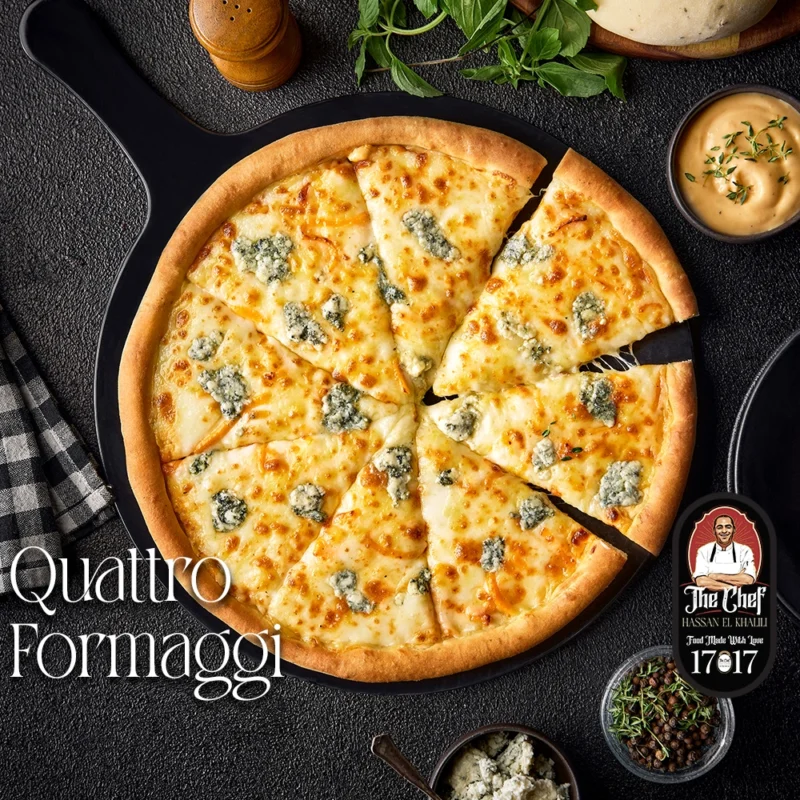 Quattro Formaggi Pizza – The Chef Hassan ElKhalili